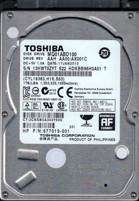 Toshiba MQ01ABD100 1TB AAH AA00/AX001C Philippines Laptop HDD | eBay